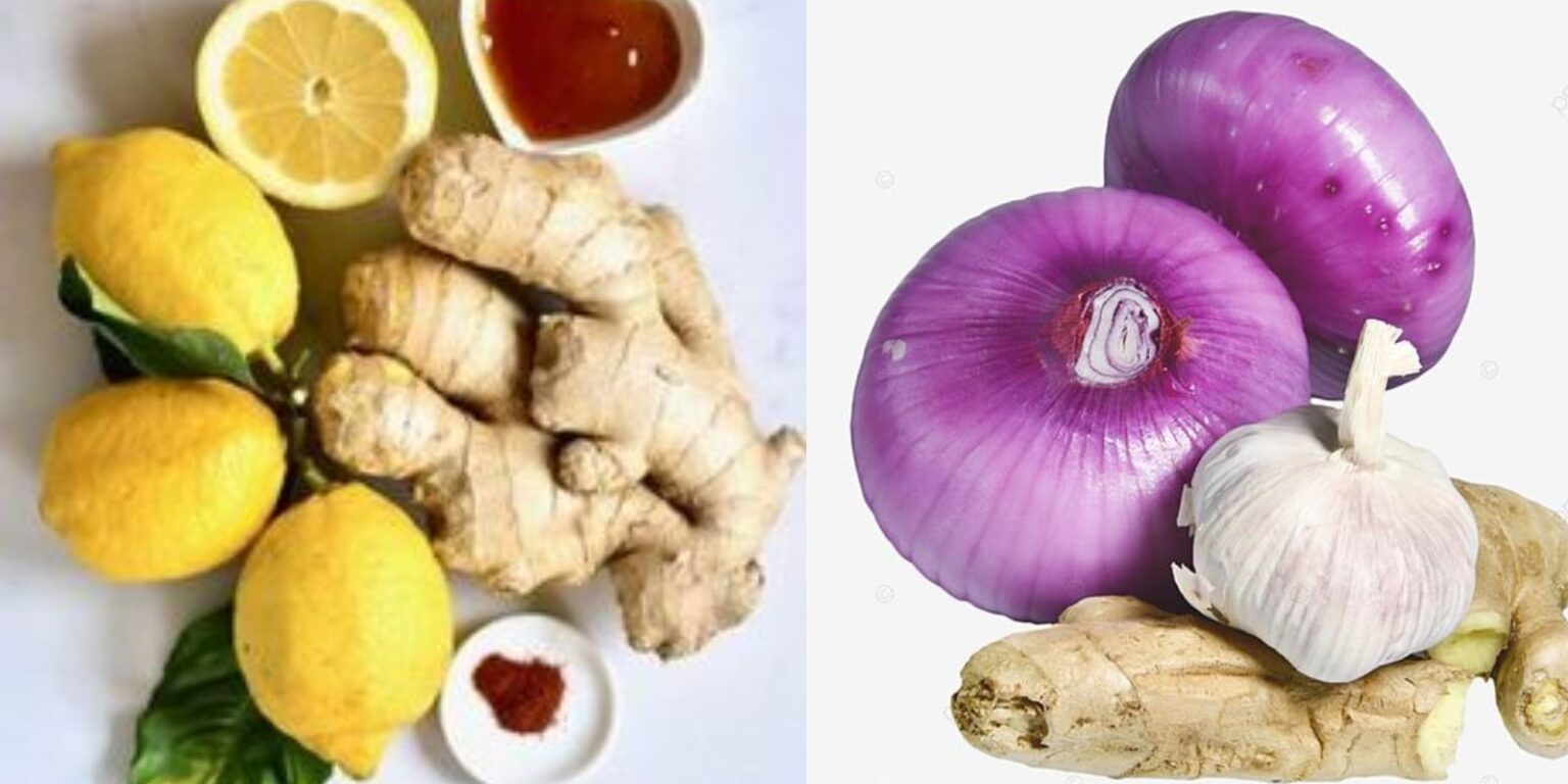 The Power of Natural Remedies: Ginger, Onion, Garlic, Lemon Juice, and ...