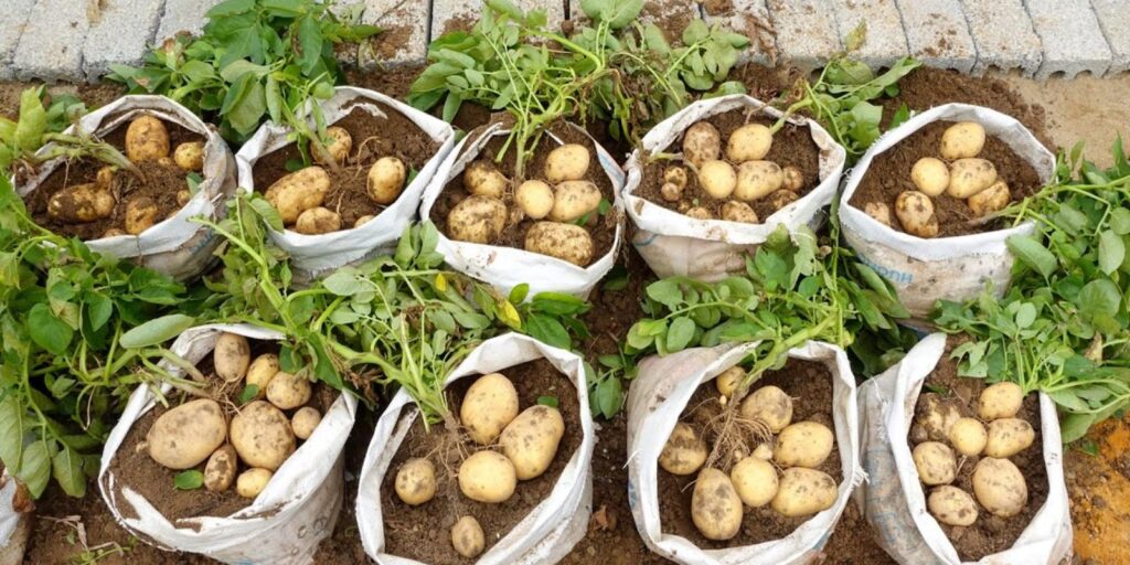 How to Grow Potatoes in Sacks for a Large and Abundant Harvest: A ...